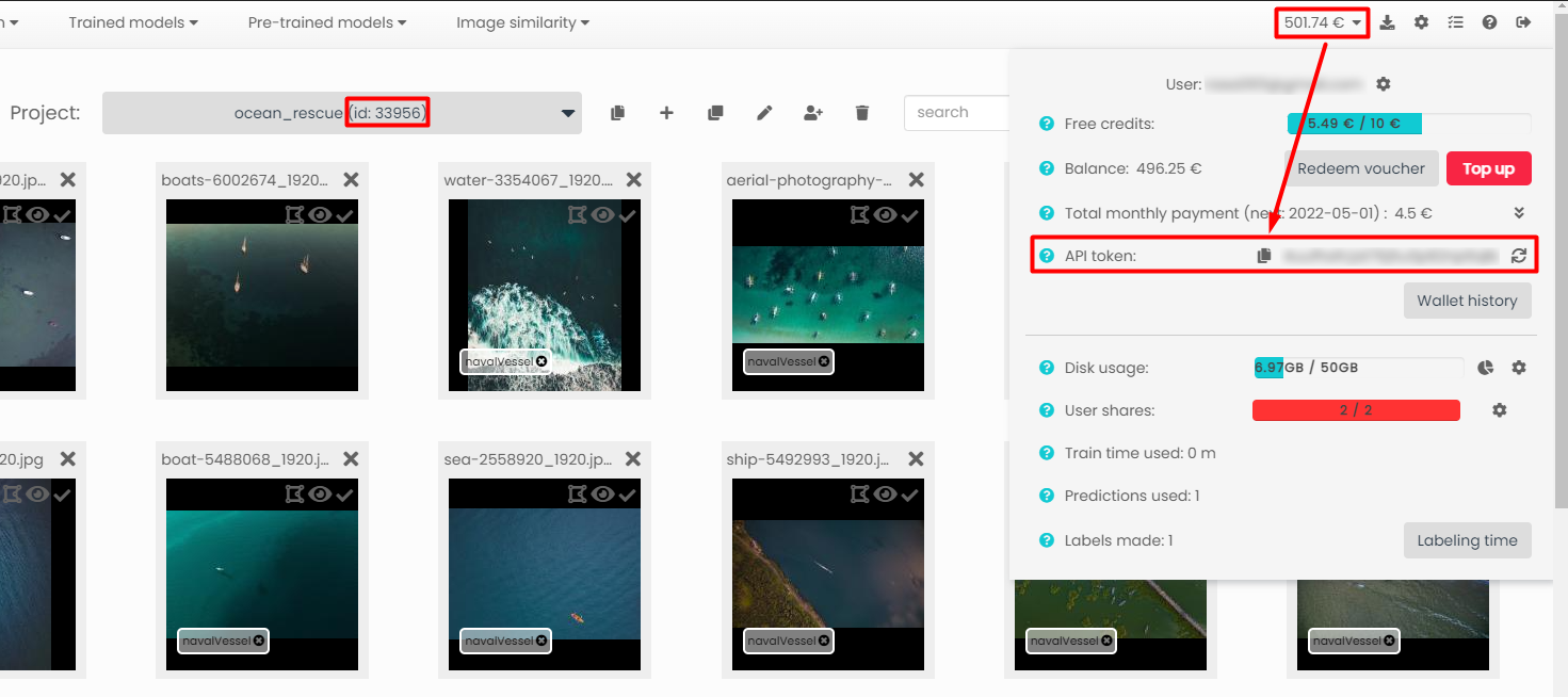 Image similarity search using SentiSight.ai