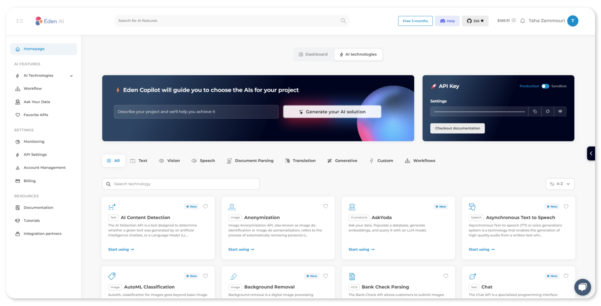 Eden AI Partnership: Build Products with Ease - SentiSight.ai